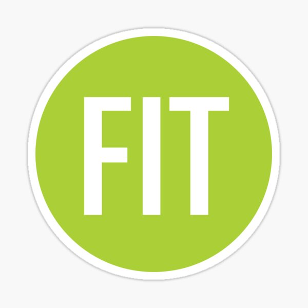 "FIT Sticker LIME GREEN " Sticker for Sale by michelemoira | Redbubble