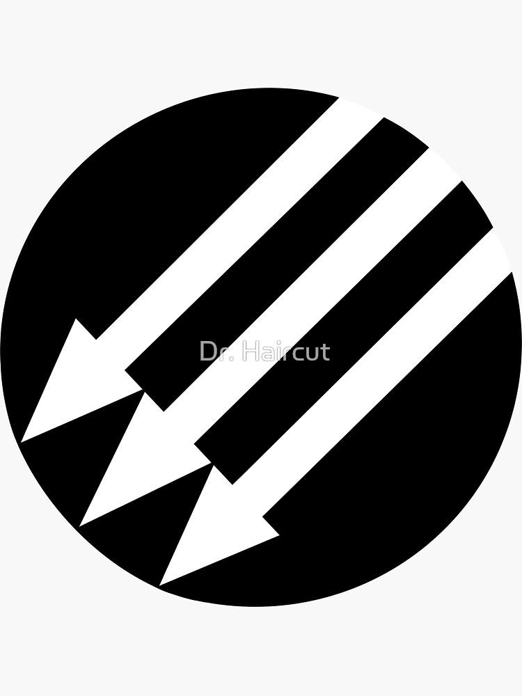 "Anti-Fascist, old school three arrows" Sticker by DoctorHaircut ...
