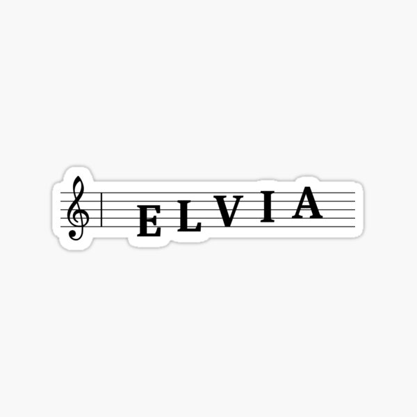 "Name Elvia" Sticker by gulden | Redbubble