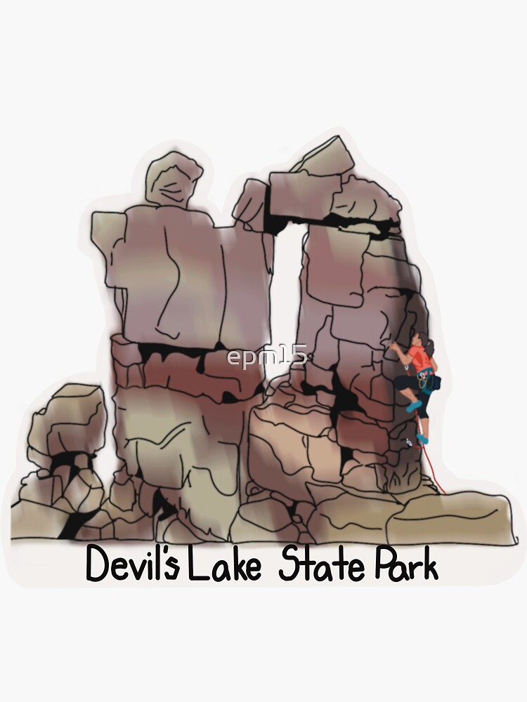 "Devil's Lake State Park " Sticker for Sale by epm15 | Redbubble