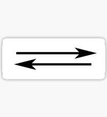 Pointing Arrow Stickers | Redbubble