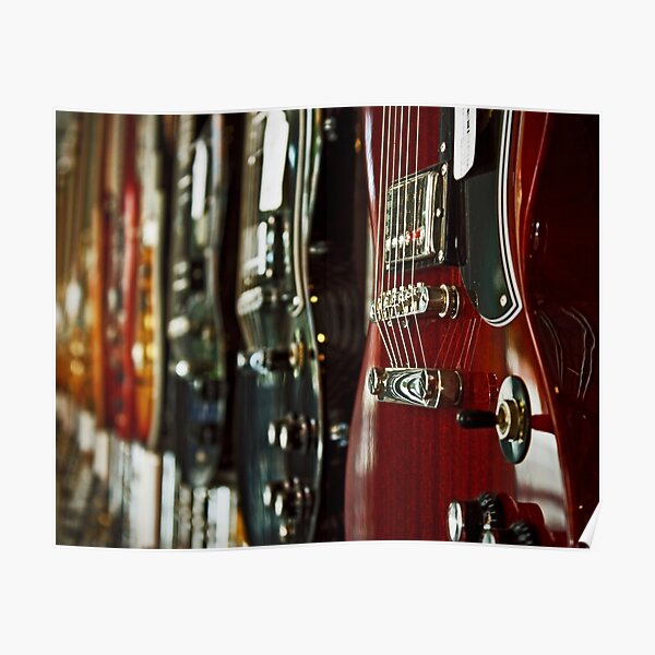 "Gibson Guitars" Poster for Sale by mal-photography | Redbubble