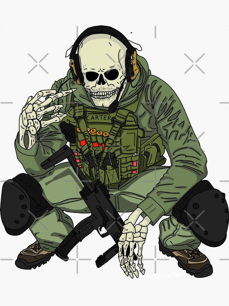 "Skull GSG9 MP7" Sticker by Yellowscar | Redbubble