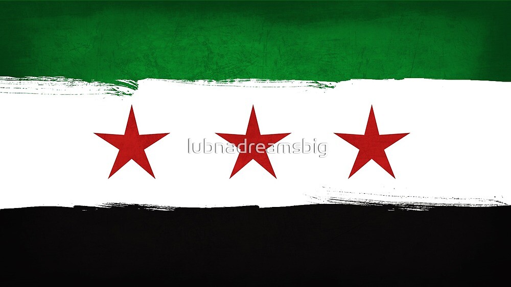 "Syrian Revolution Flag" by lubnadreamsbig | Redbubble