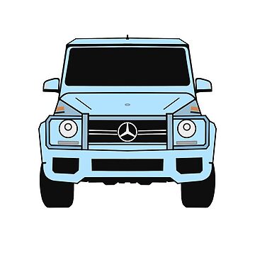 "Light Blue G-Wagon" Sticker for Sale by ddiggins | Redbubble