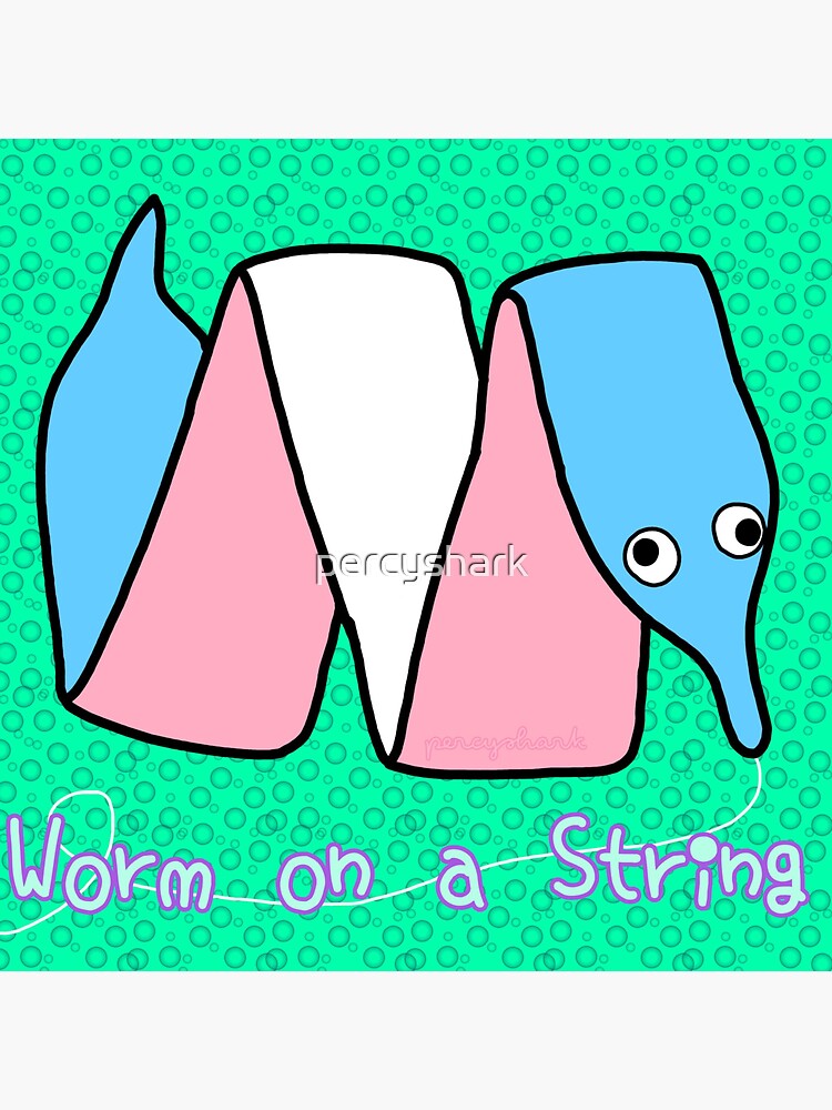 "Trans Pride Worm" Sticker for Sale by percyshark | Redbubble