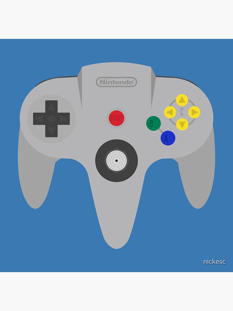 "N64 Controller" Sticker by nickesc | Redbubble