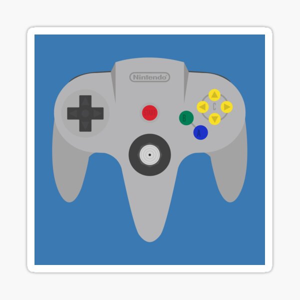 "N64 Controller" Sticker by nickesc | Redbubble