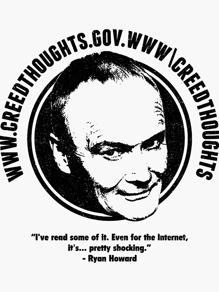 "Creed Thoughts " Sticker for Sale by eurocake06 | Redbubble