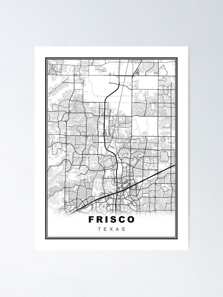 "Frisco Map" Poster for Sale by sibudas | Redbubble