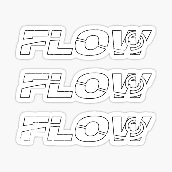 "Flow Like Water - Cool And Simple" Sticker for Sale by neonskull ...