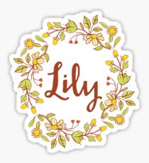 Lily Name: Stickers | Redbubble