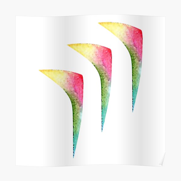 "Sharp Boomerang" Poster by LucciArts | Redbubble