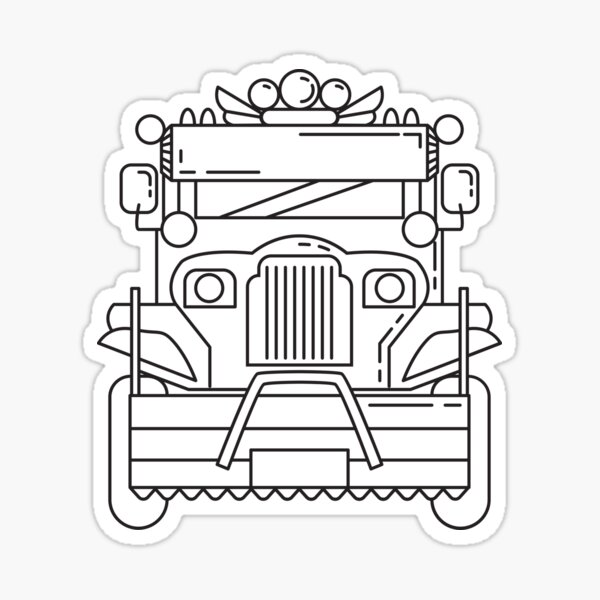 "Filipino Jeepney" Sticker for Sale by qlora | Redbubble