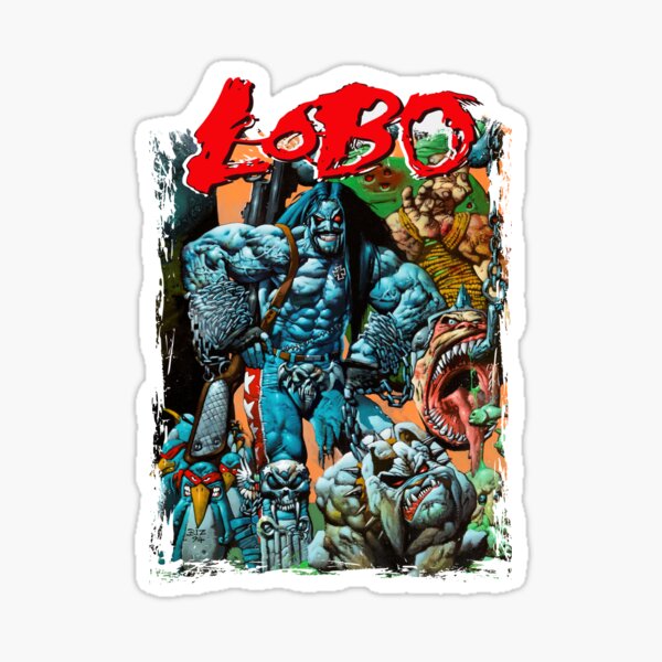 Lobo Dc Comics Stickers | Redbubble