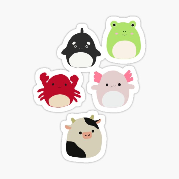 "squishmallow multi pack" Sticker for Sale by emmadelehant | Redbubble