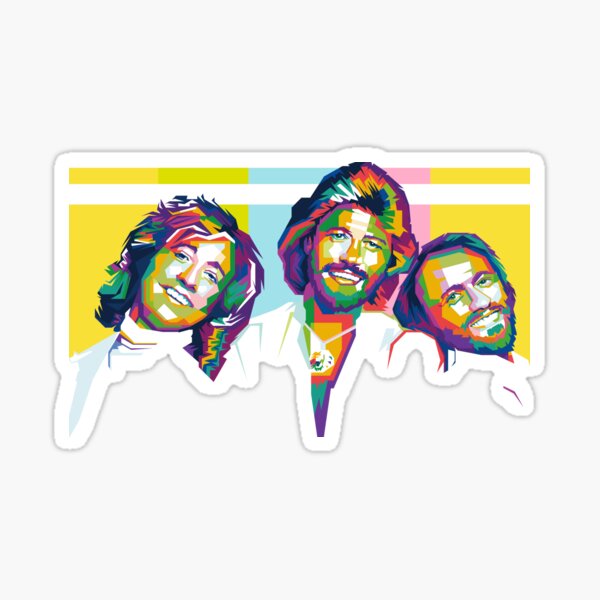 "Bee Gees" Sticker by ernandofp | Redbubble