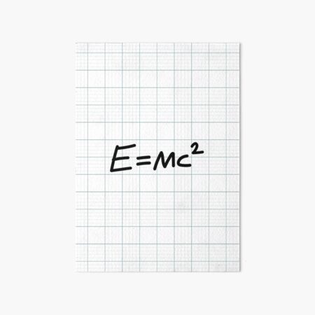 "E=mc2 Graph Paper" Art Board Print by OldDannyBrown | Redbubble