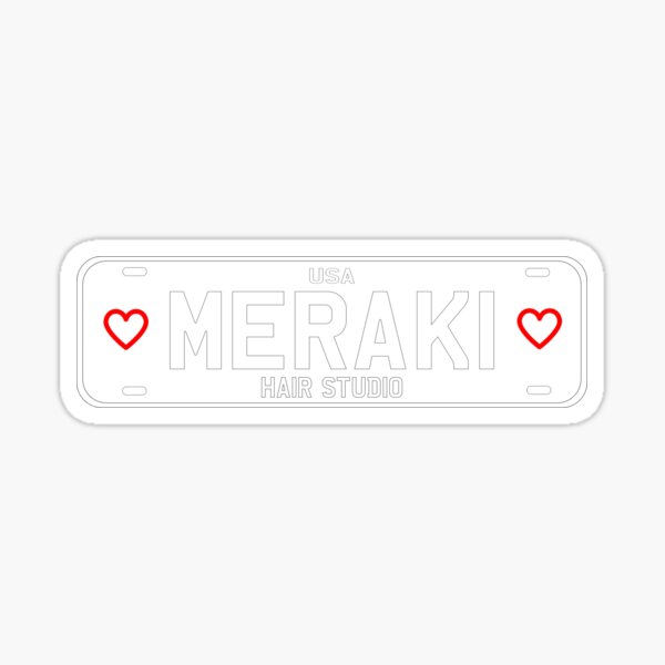 "USA MERAKI number plate" Sticker for Sale by fil00 | Redbubble