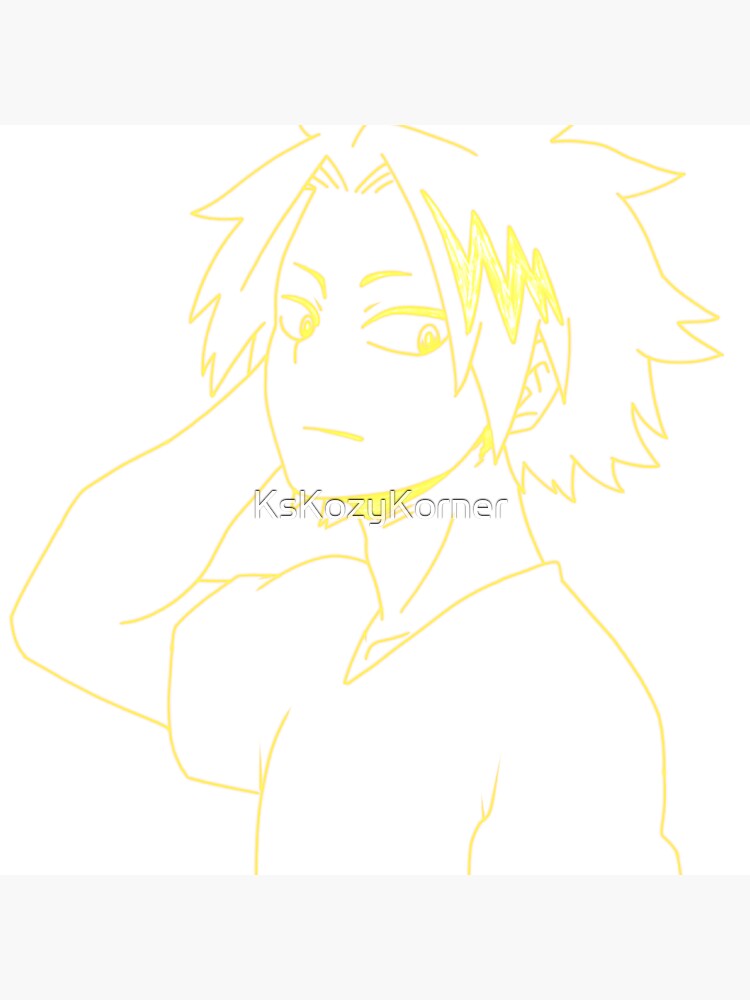 Pegatina «Denki Kaminari: letrero de neón» de KsKozyKorner | Redbubble