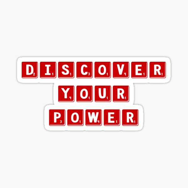 "Discover Your Power" Sticker for Sale by Uplift-Together | Redbubble