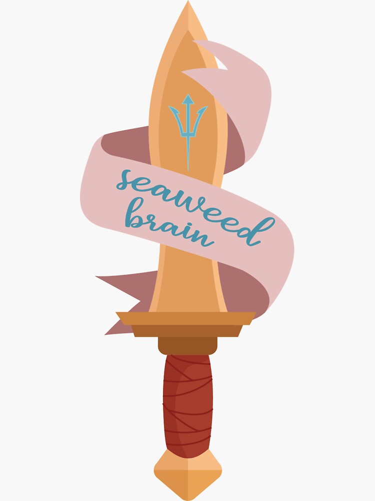 "Seaweed Brain" Sticker for Sale by iZieBoo | Redbubble