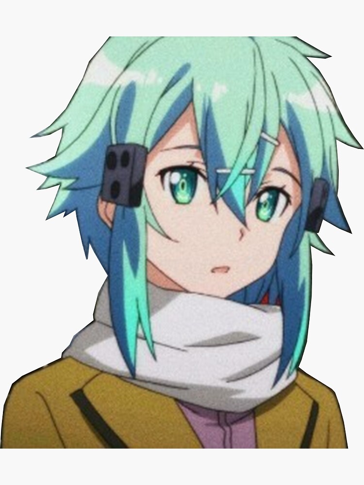 "Sinon (Sword Art Online)" Sticker by kawaiicrossing | Redbubble
