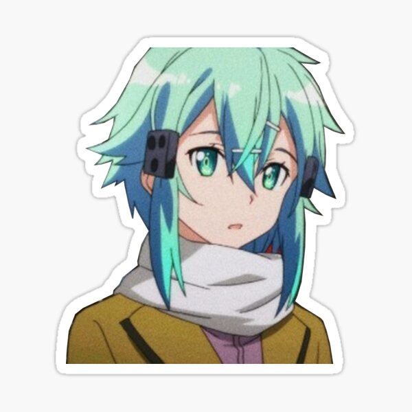 "Sinon (Sword Art Online)" Sticker by kawaiicrossing | Redbubble