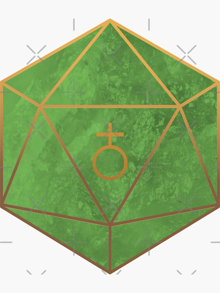 "Astrology Planets D20 - Earth" Sticker for Sale by octo1 | Redbubble