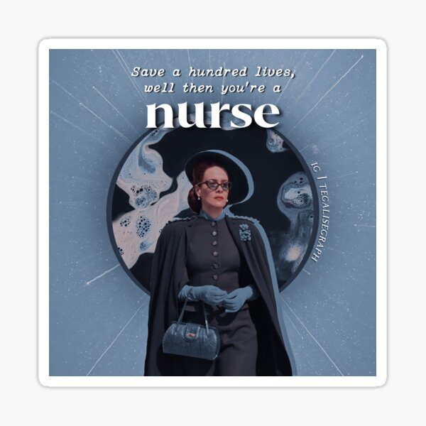 "Mildred Ratched - Ratched" Sticker by silvia231298 | Redbubble