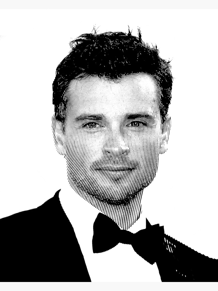 "Tom Welling Black & White Portrait (Linocut) " Poster for Sale by ...