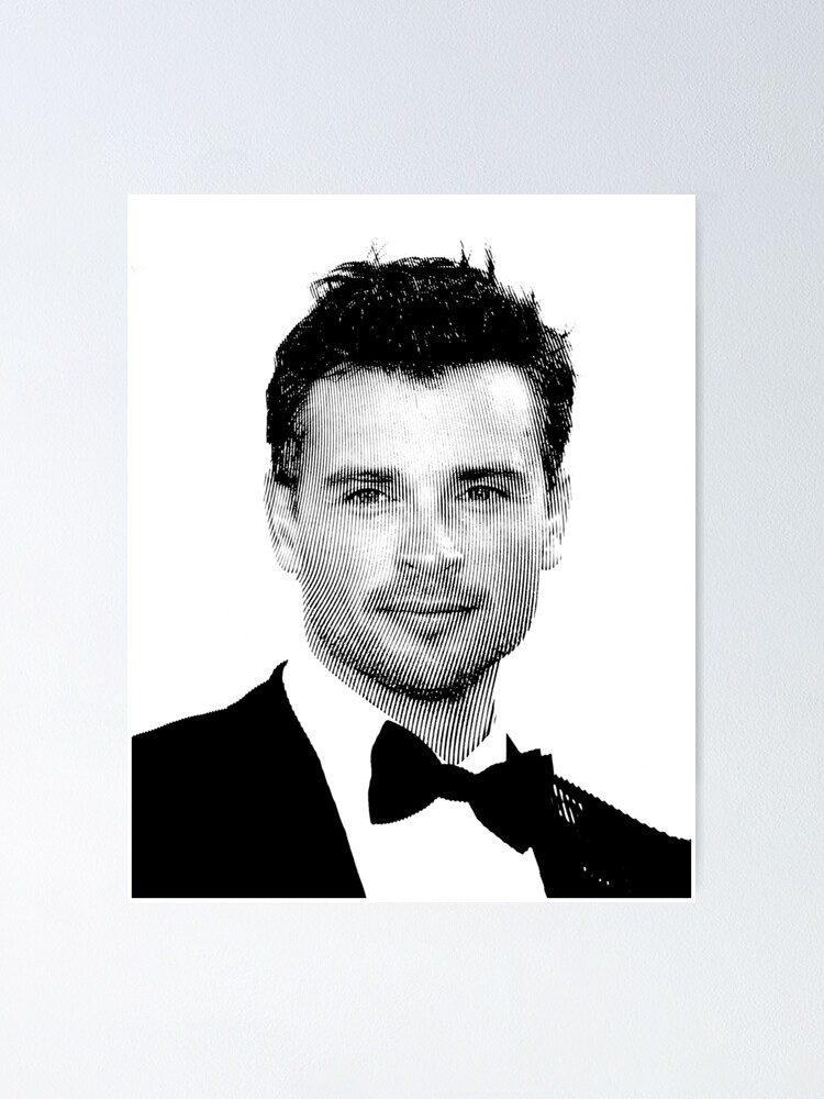 "Tom Welling Black & White Portrait (Linocut) " Poster for Sale by ...