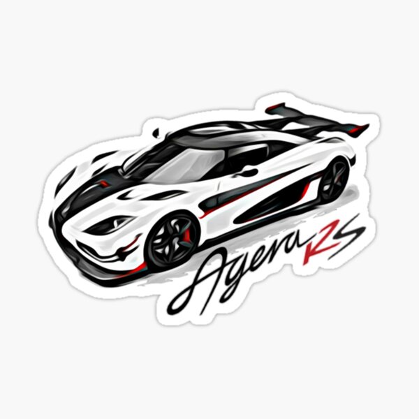 Pegatina «Koenigsegg Agera RS» de ArtIdeaDecal | Redbubble
