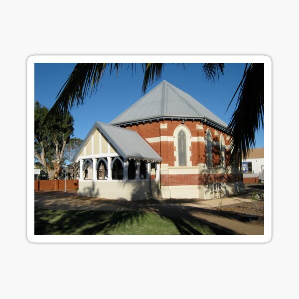 "St George's Anglican Church, Carnarvon, Australia" Sticker for Sale by ...