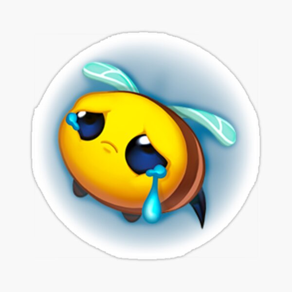 "Sad bee - Sad bee" Sticker for Sale by Inkedproject | Redbubble