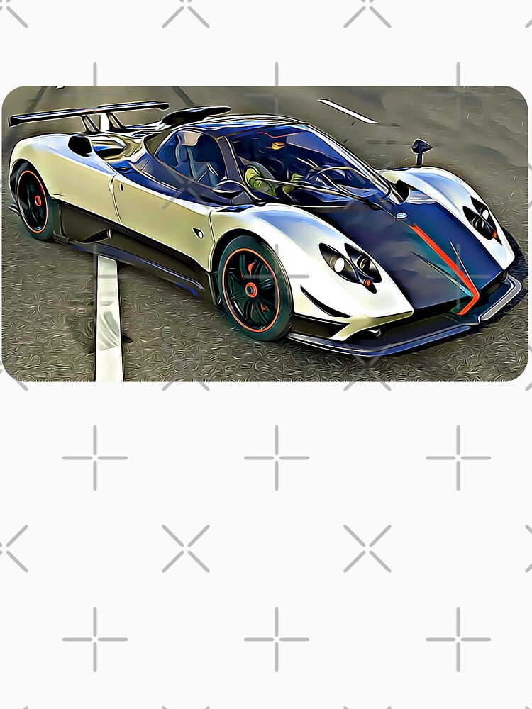 "Pagani Zonda Cinque Cartoon Drawing Action Print" T-shirt for Sale by ...
