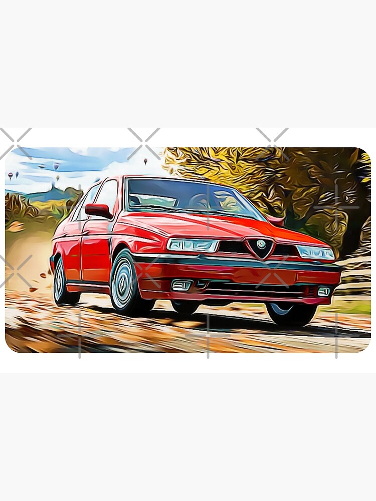 "Alfa Romeo 33 Cartoon Drawing Action Print" Poster by Auto-Prints ...