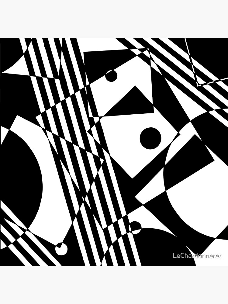 "Gestalt Black&White" Art Print for Sale by LeChardonneret | Redbubble