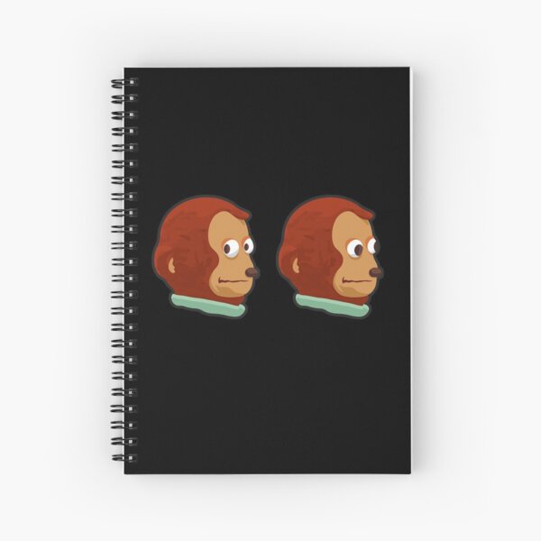"Monkey Stare Meme, funny memes" Spiral Notebook by mastoart | Redbubble