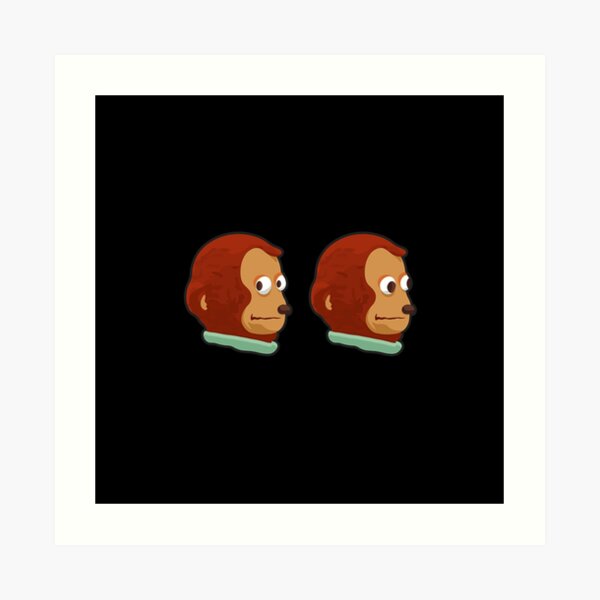 "Monkey Stare Meme, funny memes" Art Print for Sale by mastoart | Redbubble