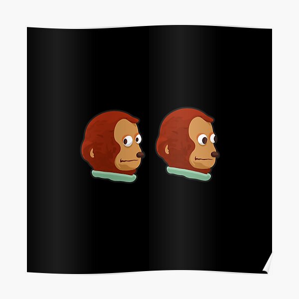 "Monkey Stare Meme, funny memes" Poster for Sale by mastoart | Redbubble