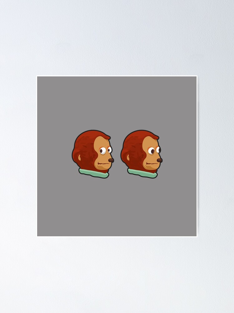 "Monkey Stare Meme, funny memes gift" Poster for Sale by mastoart ...