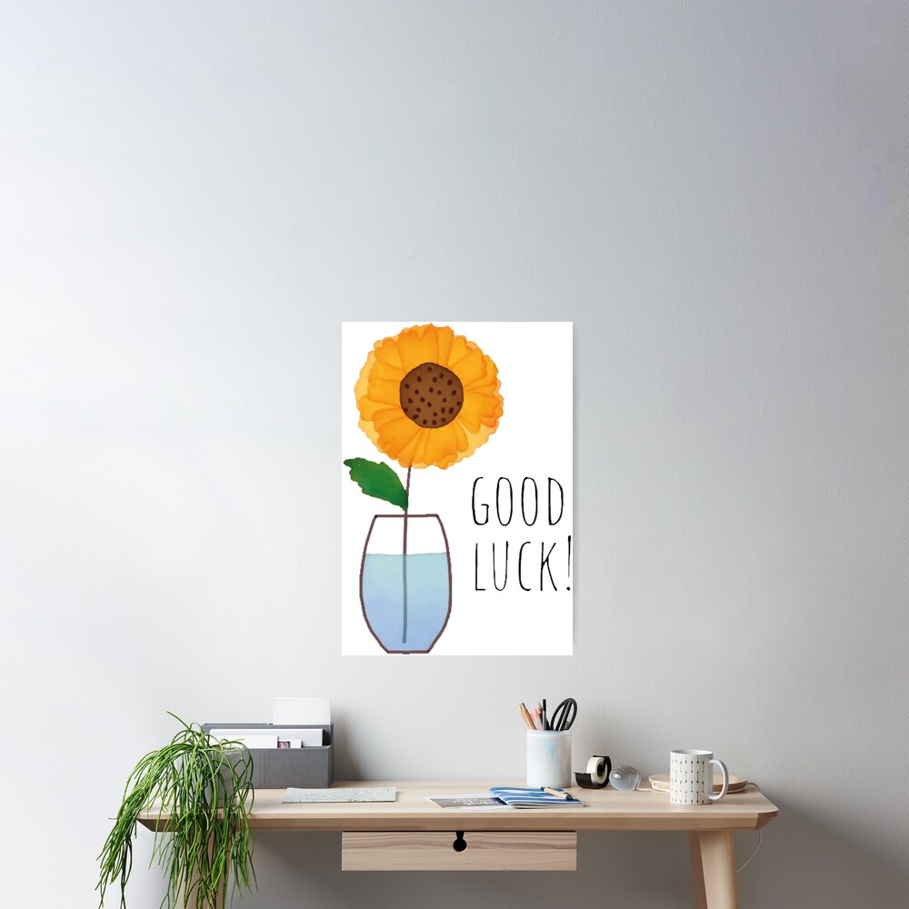 "Good luck" Poster for Sale by AlphaSmith | Redbubble