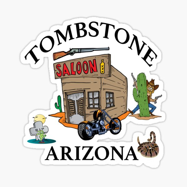 "Tombstone, Arizona" Sticker by msqrd2 | Redbubble