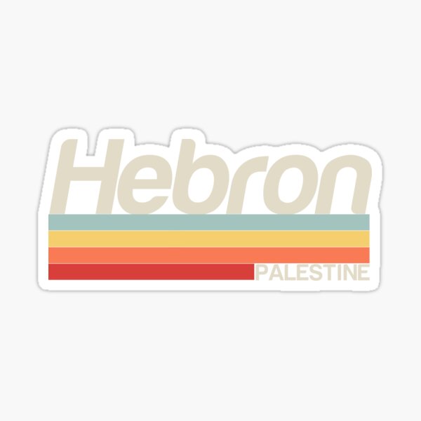 "Hebron cities of Palestine Retro " Sticker by Mo5tar | Redbubble