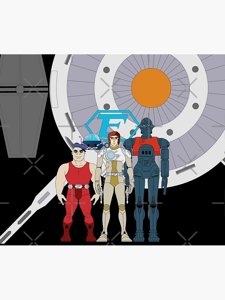"Captain Future Crew (Kometenversion)" Fleecedecke von Nizamo | Redbubble