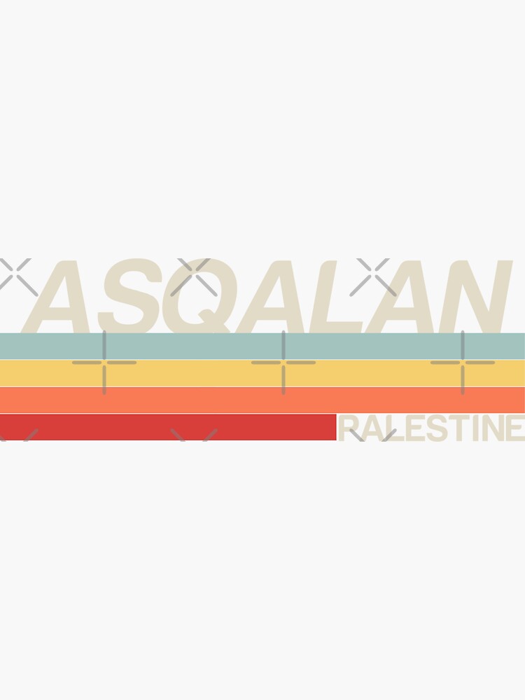 "Ashkelon asqalan cities of Palestine Retro " Sticker by Mo5tar | Redbubble