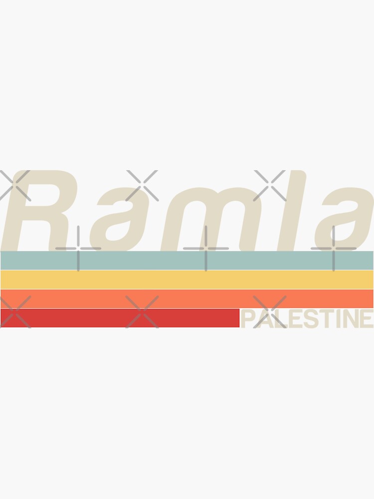 "Ramla cities of Palestine Retro " Sticker for Sale by Mo5tar | Redbubble