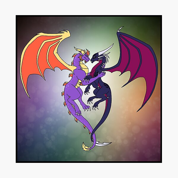 "Spyro & Cynder All Grown up and In Love" Photographic Print by ...