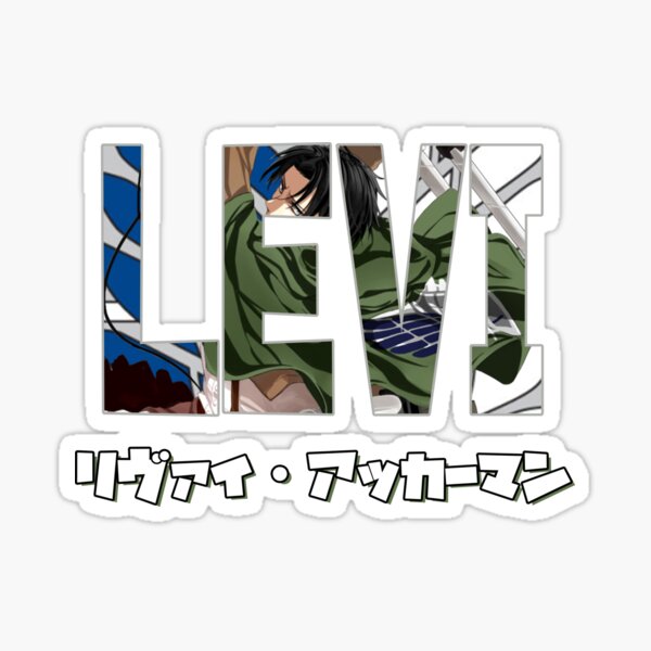 "Levi ackerman" Sticker by Vulejon | Redbubble